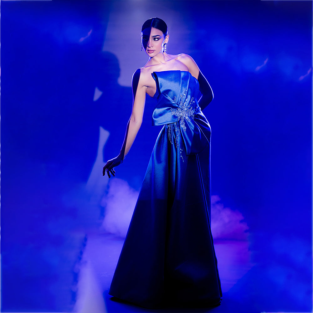 The Luxe Maison's Blue Moon Dress - Your Perfect Dress Online